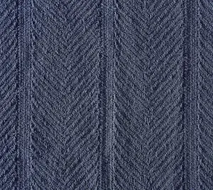 Eddie Bauer Herringbone Navy Cotton King Blanke T