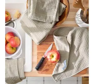 TOWN & COUNTRY Basics Basketweave Kitchen Towels 4-pack Set