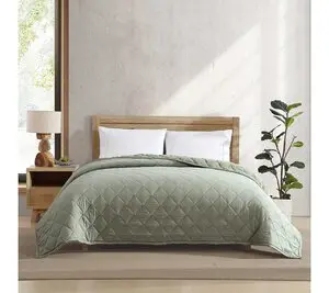 Eddie Bauer Classic Soft Green Quilted King Bla Nket - One-color