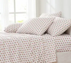 LUSH DECOR Prisha Floral Sheet Set Peach 6-piec E Set Queen