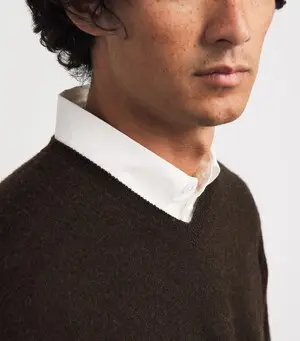 THE ROW Rod Cashmere Sweater - Brown