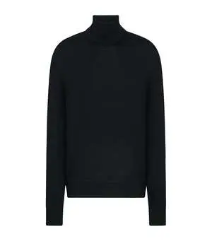 THE ROW Bjorn Cashmere Rollneck Sweater - Black