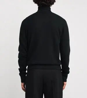 THE ROW Bjorn Cashmere Rollneck Sweater - Black
