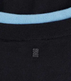 Sandro Wool Two-tone Sweater - Blue