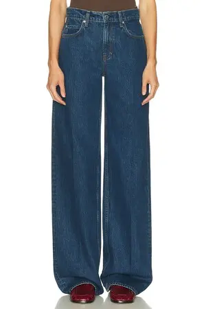 GRLFRND Rey Mid-rise Wide Leg Trousers