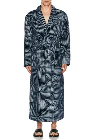 Oas Longo Robe In Blue