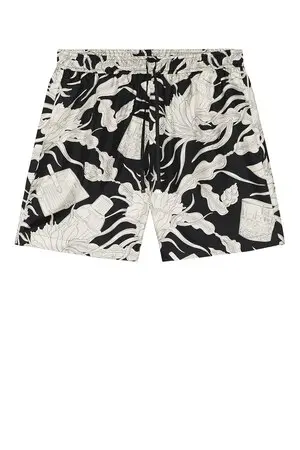 Amiri Floral Short - Black