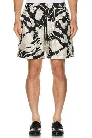 Amiri Floral Short - Black