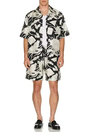 Amiri Floral Short - Black