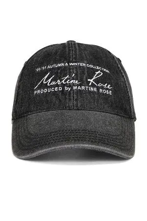 Martine Rose Signature Cap - Black & Washed Black