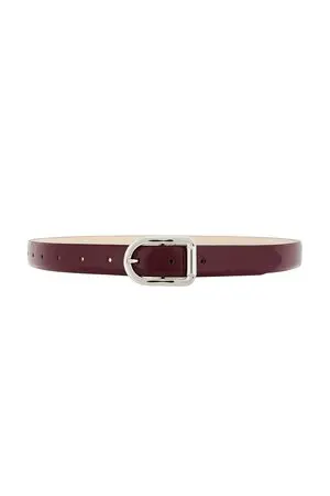 DEHANCHE Mija Belt - Deep Red Lacquer & Silver