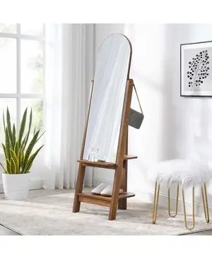MODWAY Ascend Standing Mirror - Walnut