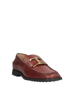 TOD'S Leather Loafers With Appliqués