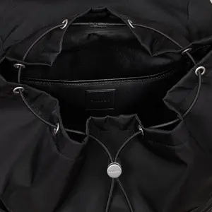 Sandro Recycled Leather Backpack - Black