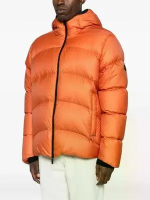 Moncler Fulcran Hooded Quilted Jacket - Orange