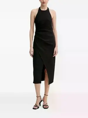 A.L.C. Halterneck Draped Midi Dress