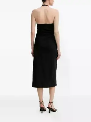 A.L.C. Halterneck Draped Midi Dress