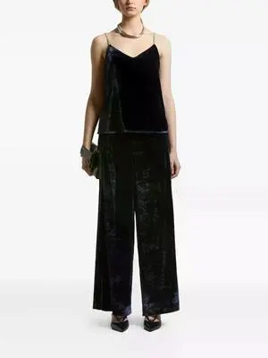 Peserico Crystal-embellished Velvet Top