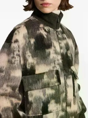 Peserico Camouflage Zip-up Jacket