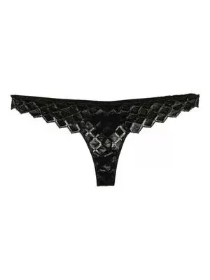 Kiki De Montparnasse Lamine Thong - Black