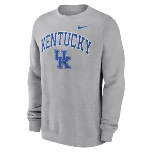 Nike Kentucky Arch College Pullover Crew - Grey