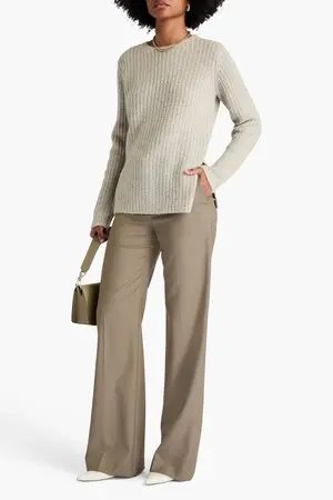 Vince Ribbed Donegal Cashmere Sweater