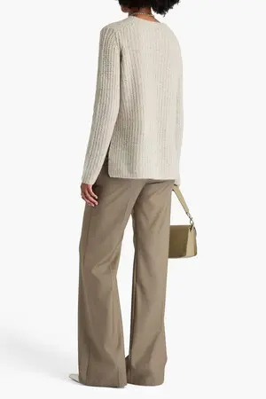 Vince Ribbed Donegal Cashmere Sweater