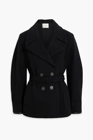 Vince Belted Double-breasted Wool-blend Coat