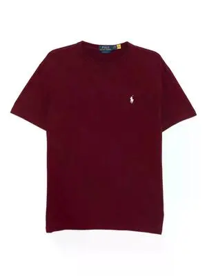 Polo Ralph Lauren Embroidered-logo Cotton T-shirt - Red