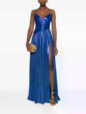Retrofete Metallic-effect Maxi Dress