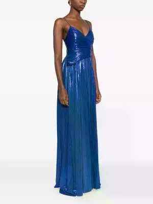 Retrofete Metallic-effect Maxi Dress