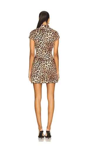 SAU LEE Print Mini Dress