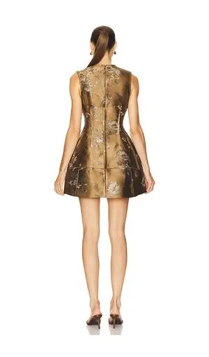 Simkhai Metallic Jacquard Brynelle Mini Dress
