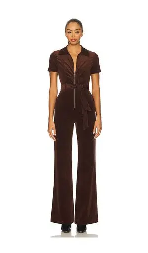 Alice + Olivia Wide Leg Jumpsuit - Dark Chocolate