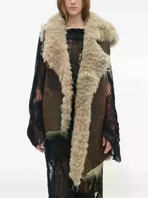 ANN DEMEULEMEESTER Aleid Shearling-collar Gilet