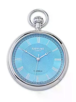 RAPPORT LONDON Mechanical Open-face Pocket Watch - Silver