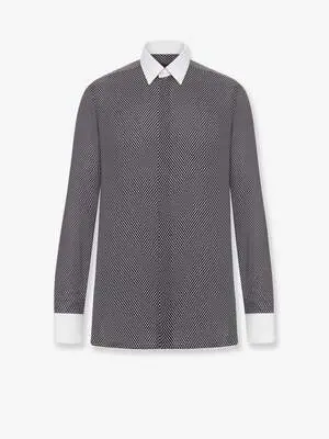TOM FORD Microfantasy Cotton Shirt