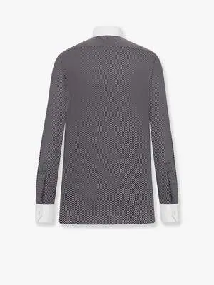 TOM FORD Microfantasy Cotton Shirt
