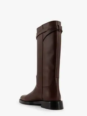 Valentino Garavani Vlogo Signature Leather Boots