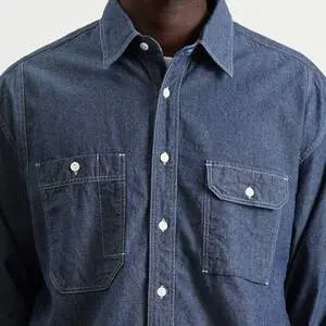 FRIZMWORKS 1920s Chambray Work Shirt