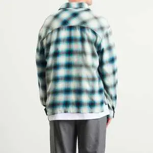 REPRESENT Sun Bleached Flannel Shirt - Cloud