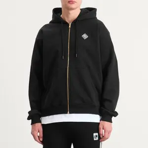 Casablanca Loopback Casa Chrome Full Zip Hoodie