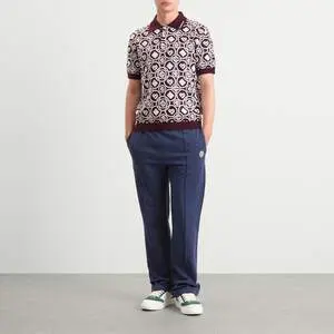 Casablanca Navy Loopback Patch Open Hem Jogger