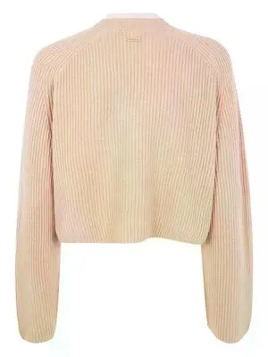 Max Mara Ribbed Wool Sweater - Neutrals