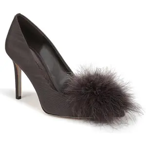Sam Edelman Hazel Feather Embellished Pumps Cocoa