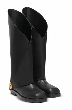 Balmain Twist Leather Boots