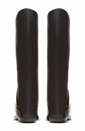 Balmain Twist Leather Boots