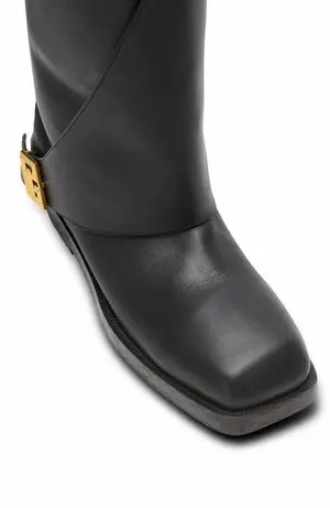 Balmain Twist Leather Boots