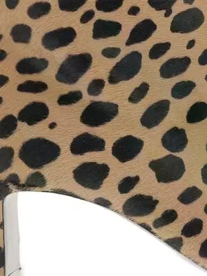 Khaite 55mm Leopard-print Ankle Boots - Brown