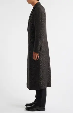 TOM FORD Sequined Light Bouclé Double Breasted Topcoat